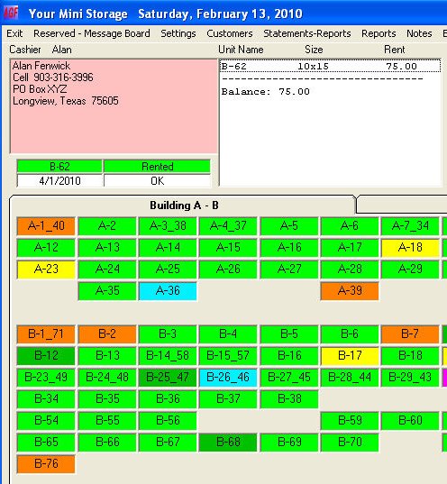 Mini Storage Management Software